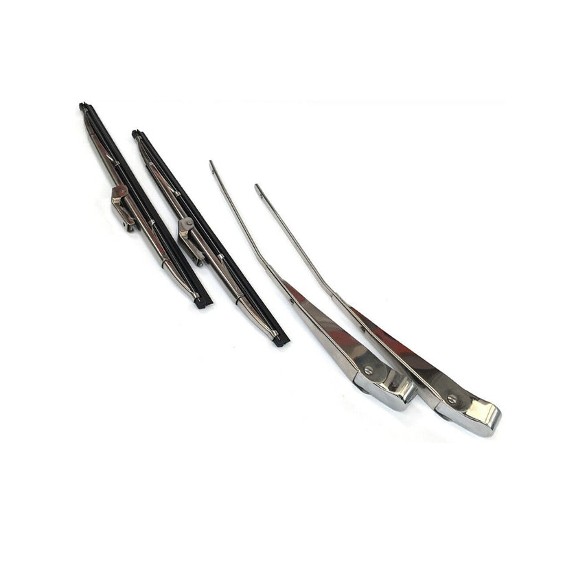 Tudor Stainless Steel Wiper Arms & 10" Blades MGB Roadster – BB Classics
