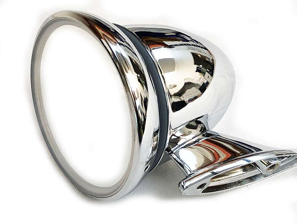 Pair Classic Chrome Bullet Wing Torpedo Mirrors – BB Classics